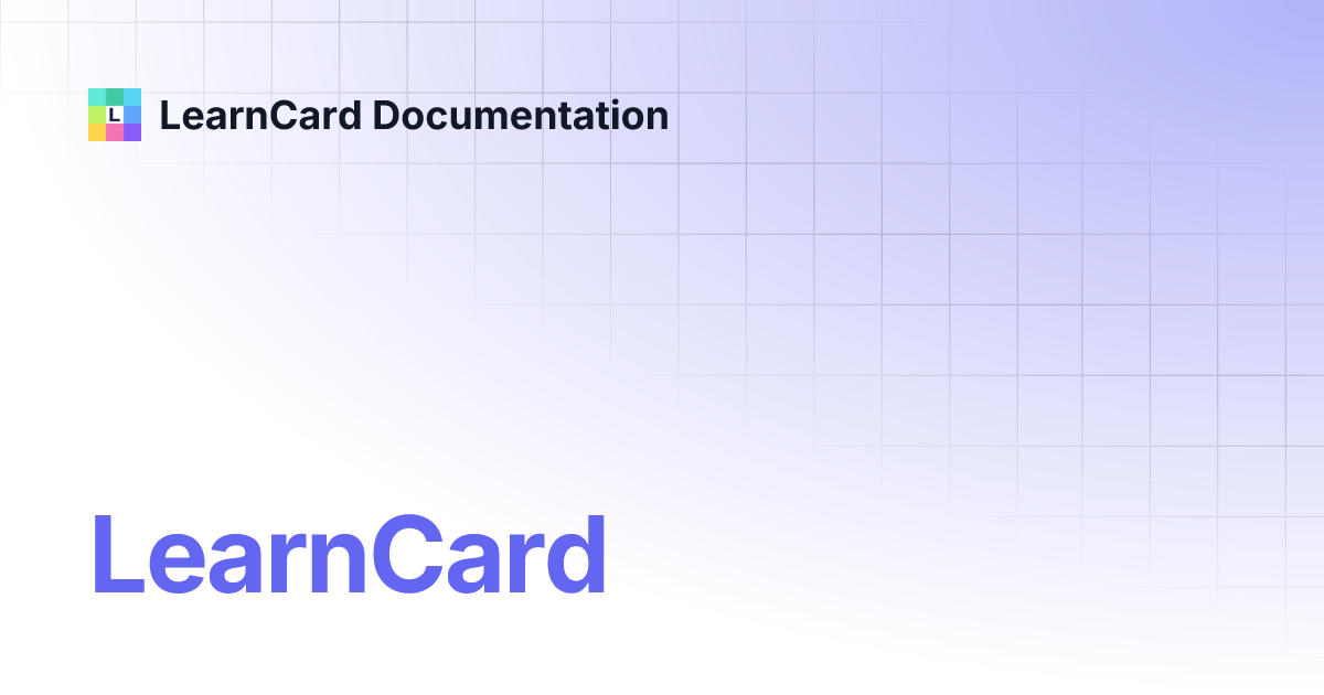 LearnCard | LearnCard Documentation
