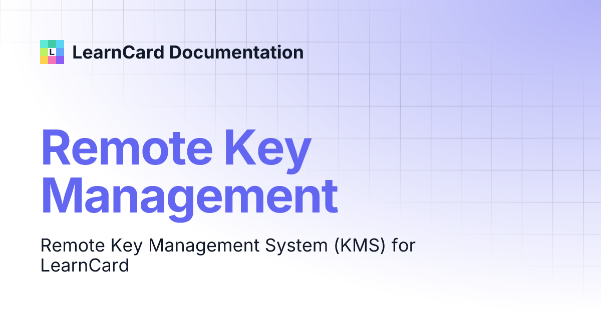 Remote Key Management | LearnCard Documentation