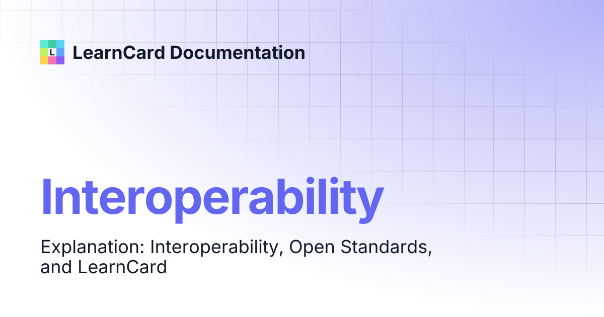 Interoperability | LearnCard Documentation
