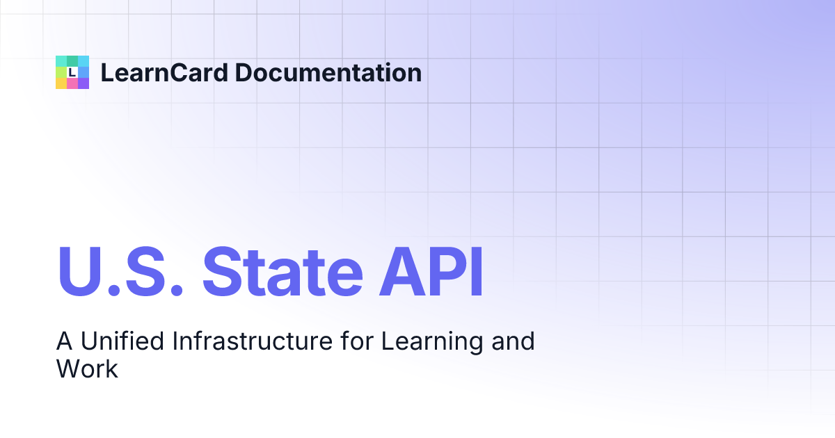 U.S. State API | LearnCard Documentation