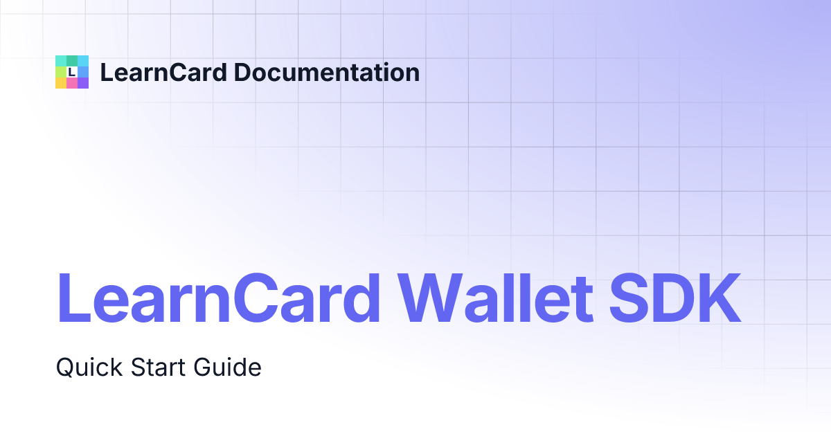 LearnCard Wallet SDK | LearnCard Documentation